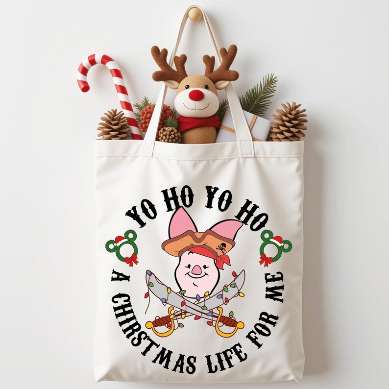 Yo Ho Ho Ho A Christmas Life for Me Tote Bag, Disney All Character ...