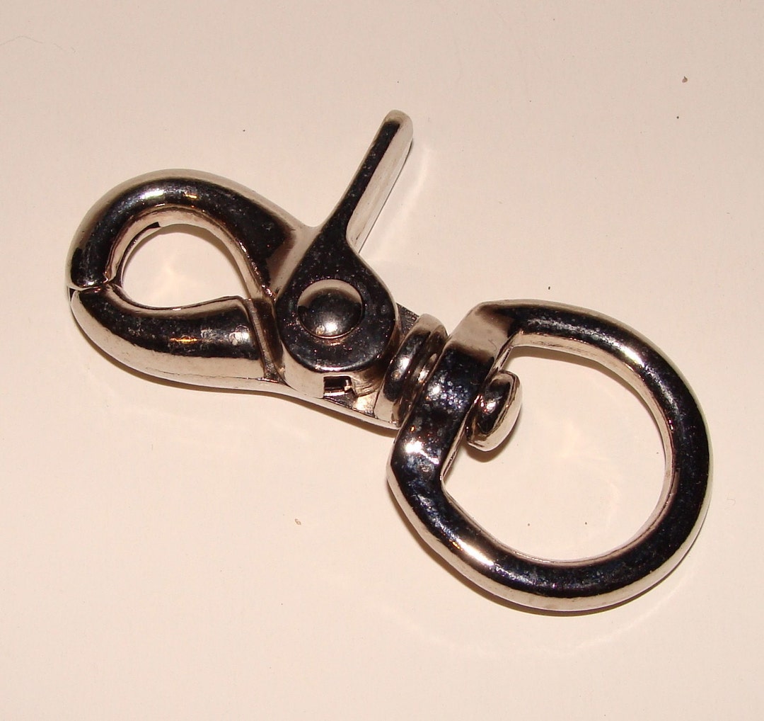 2 BIG Lobster Clasps for Wallet Chain Swivel Hook Hinged Clip for Key ...