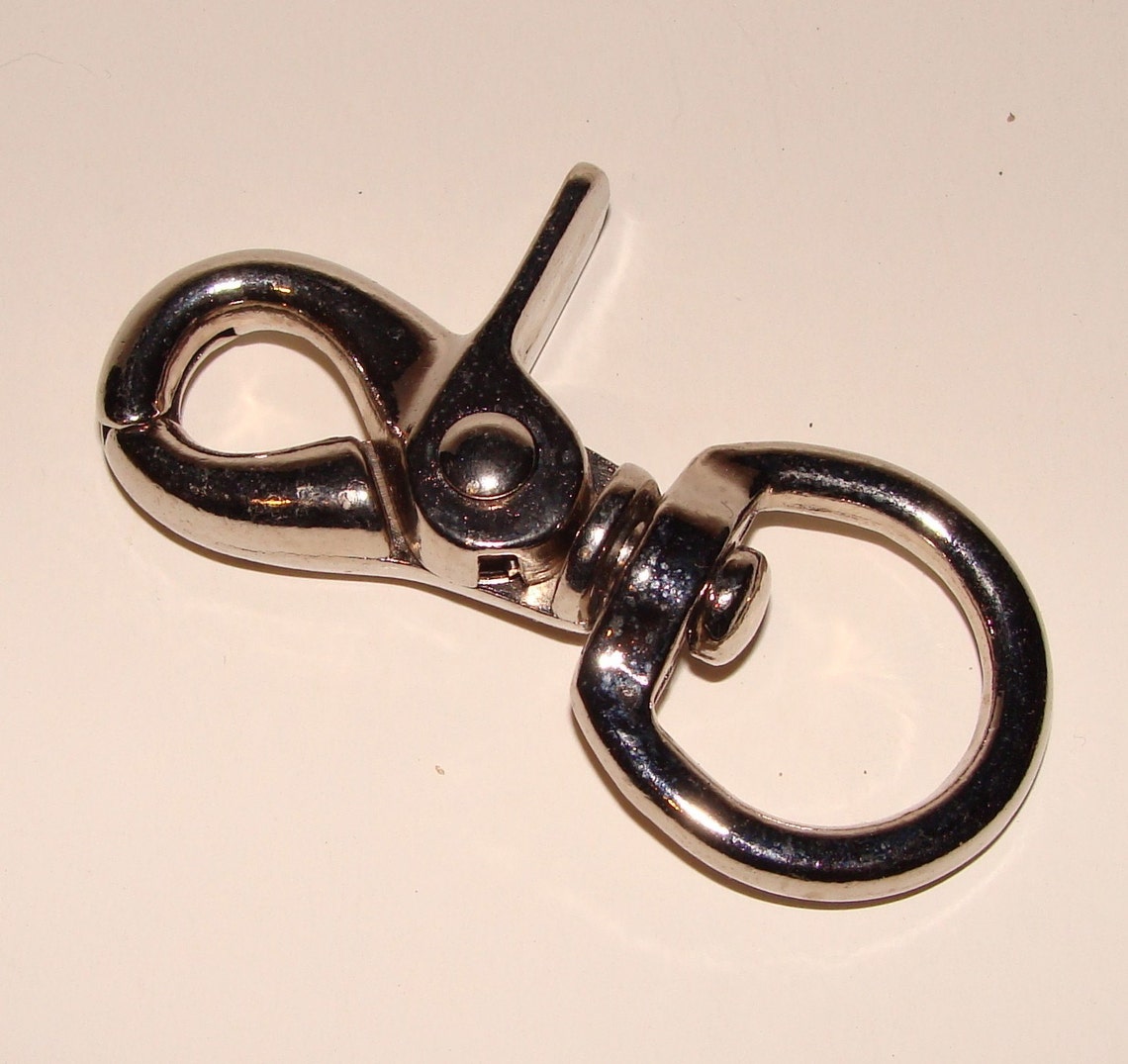 2 BIG Lobster Clasps for Wallet Chain Swivel Hook Hinged Clip - Etsy