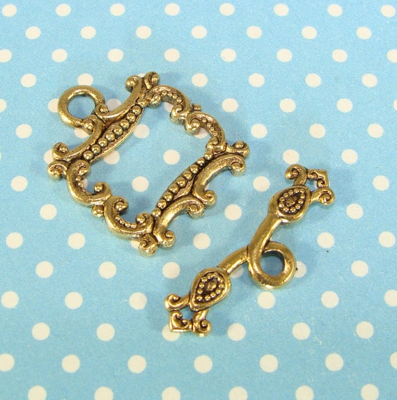 2 Ornate FRAME Toggle Sets GOLD Plated Pewter USA Made 42822 - Etsy
