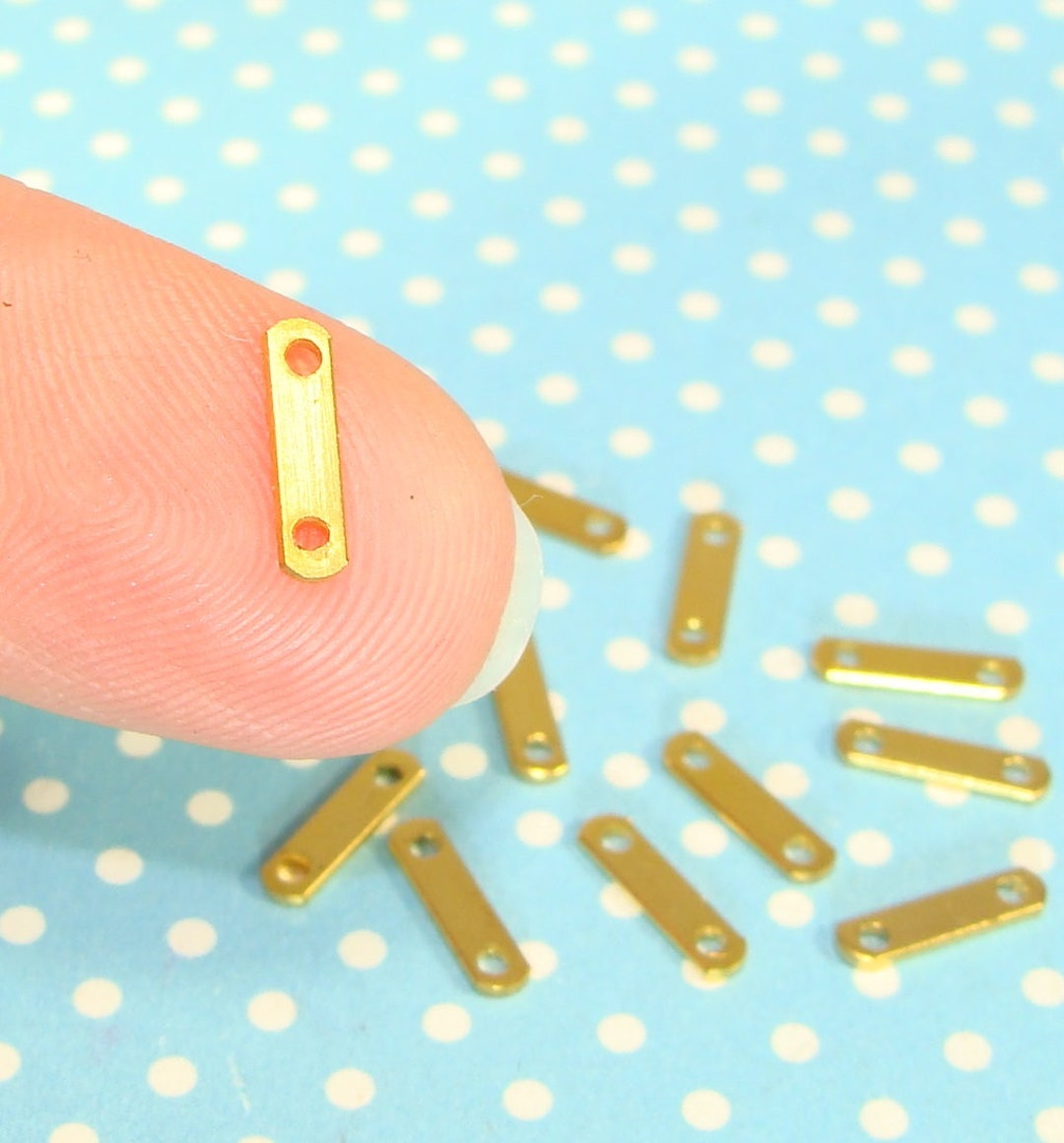 14 Gold Separator Bars 2 Hole Multi Strand Divider Row Connector Link ...