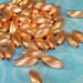 45 Rice Beads Copper 10mm X 4mm Ribbed Fluted Oblong Metal Spacer USA ...