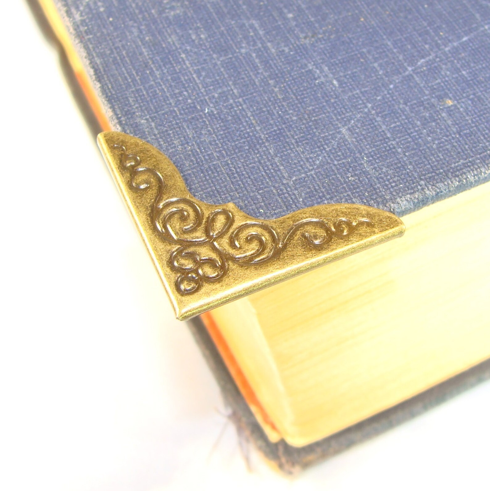 10 Bronze Corner TIPS Book Edges Collars Journal Hardware | Etsy