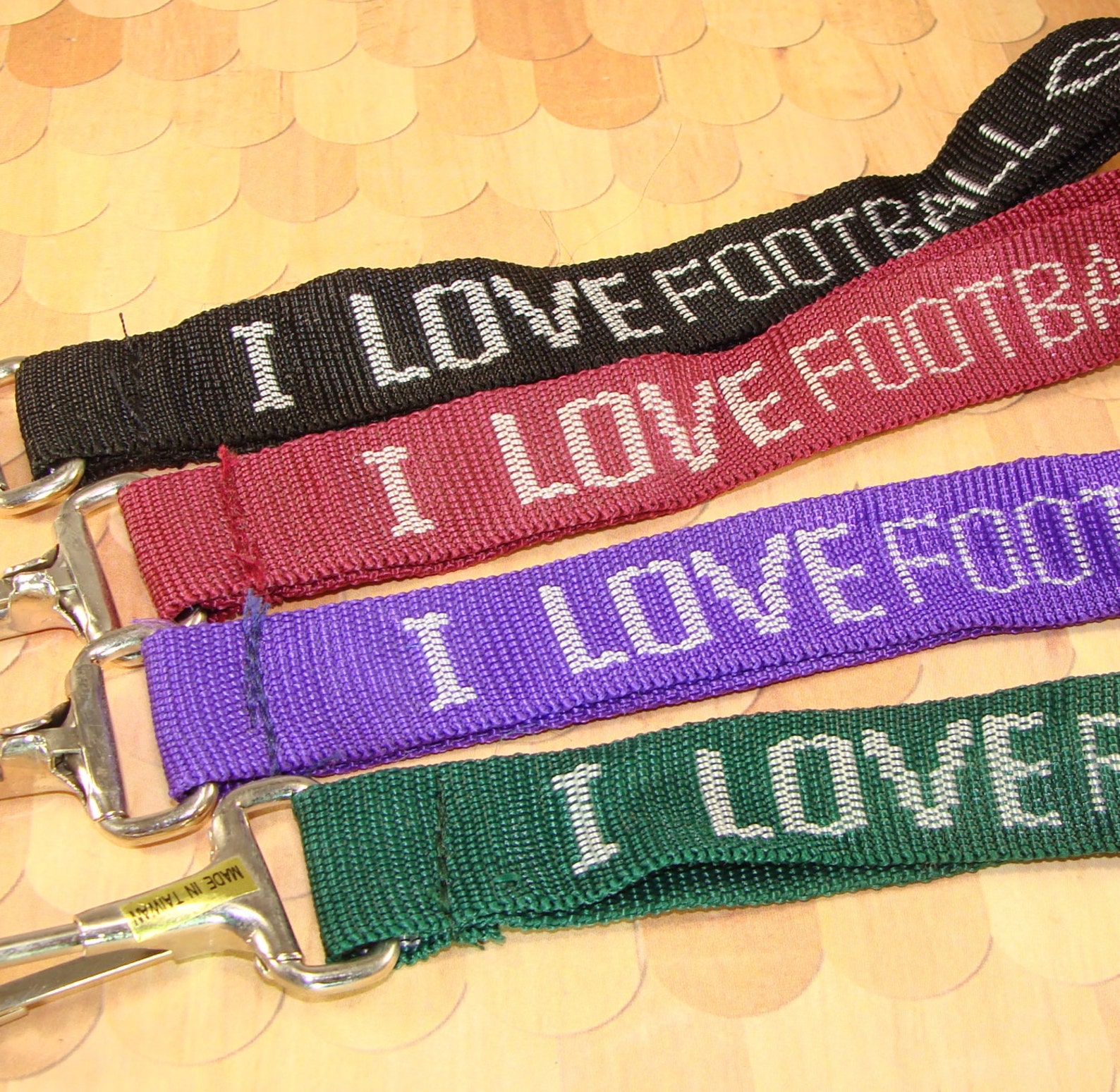 2 FOOTBALL Lanyards You Choose Color Necklace Badge Holder - Etsy