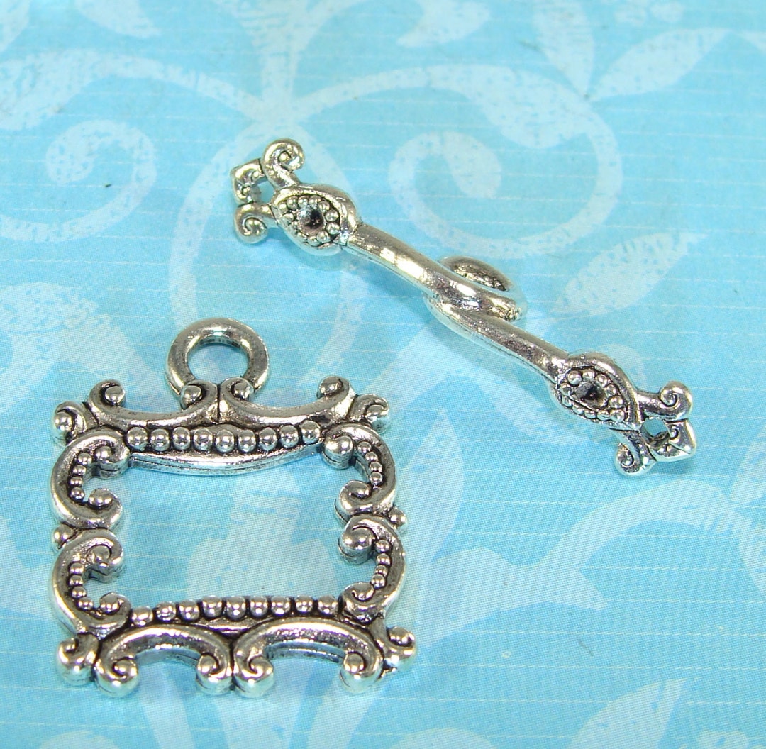 4 Ornate FRAME Toggle Sets SILVER Plated Pewter USA Made (42821 ...