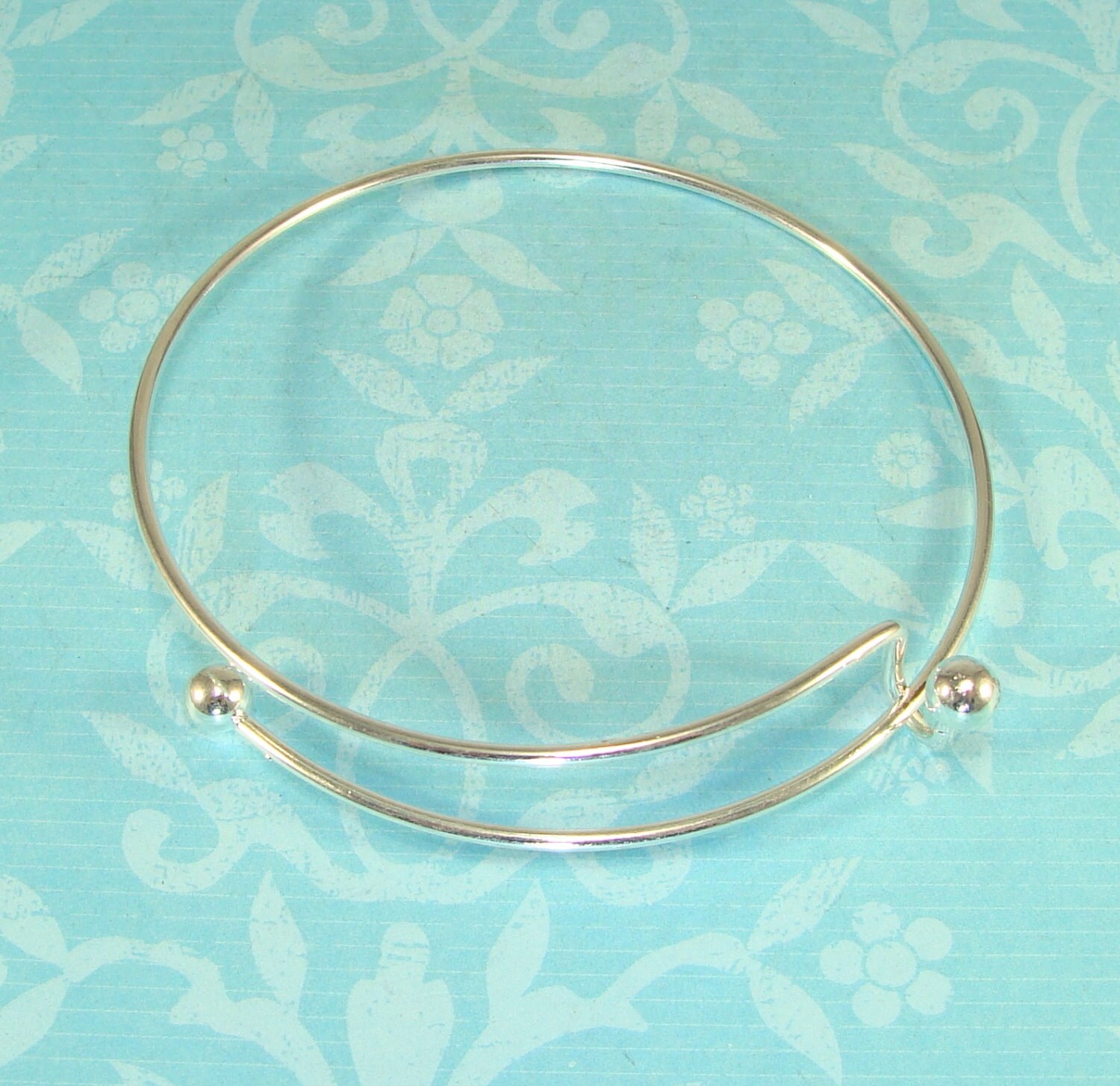 1 SILVER Bangle Bracelet Blank 7 1/2 Inch Jewelry Making - Etsy