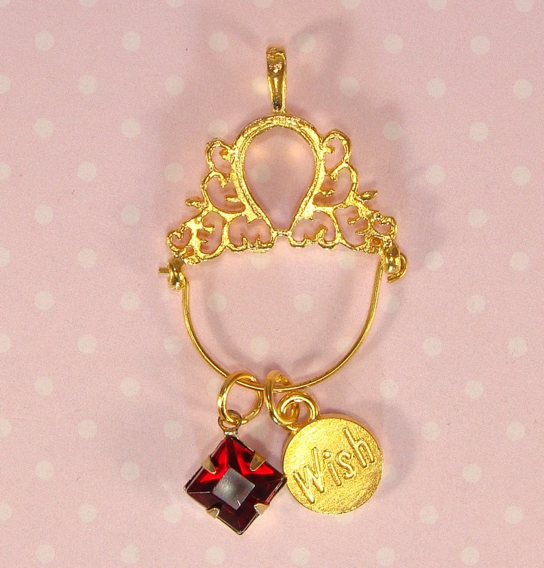 4 Fancy Scroll Charm Holders Gold Finish (17627) Vintage Filigree Style ...
