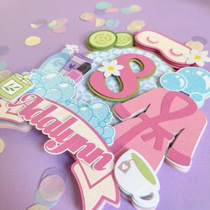 Spa Cake Topper Spa Birthday Decorations Spa Party Theme Spa-tacular ...