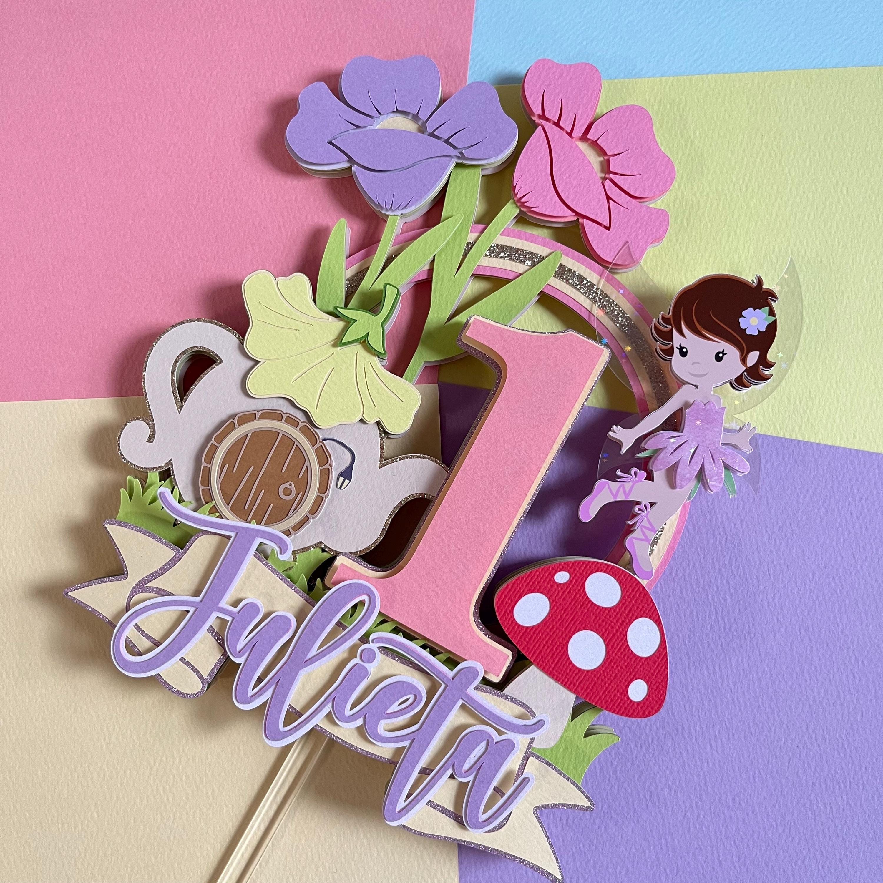 Fairy Cake Topper Fairy First Birthday Decorations Fairy Garden Party ...