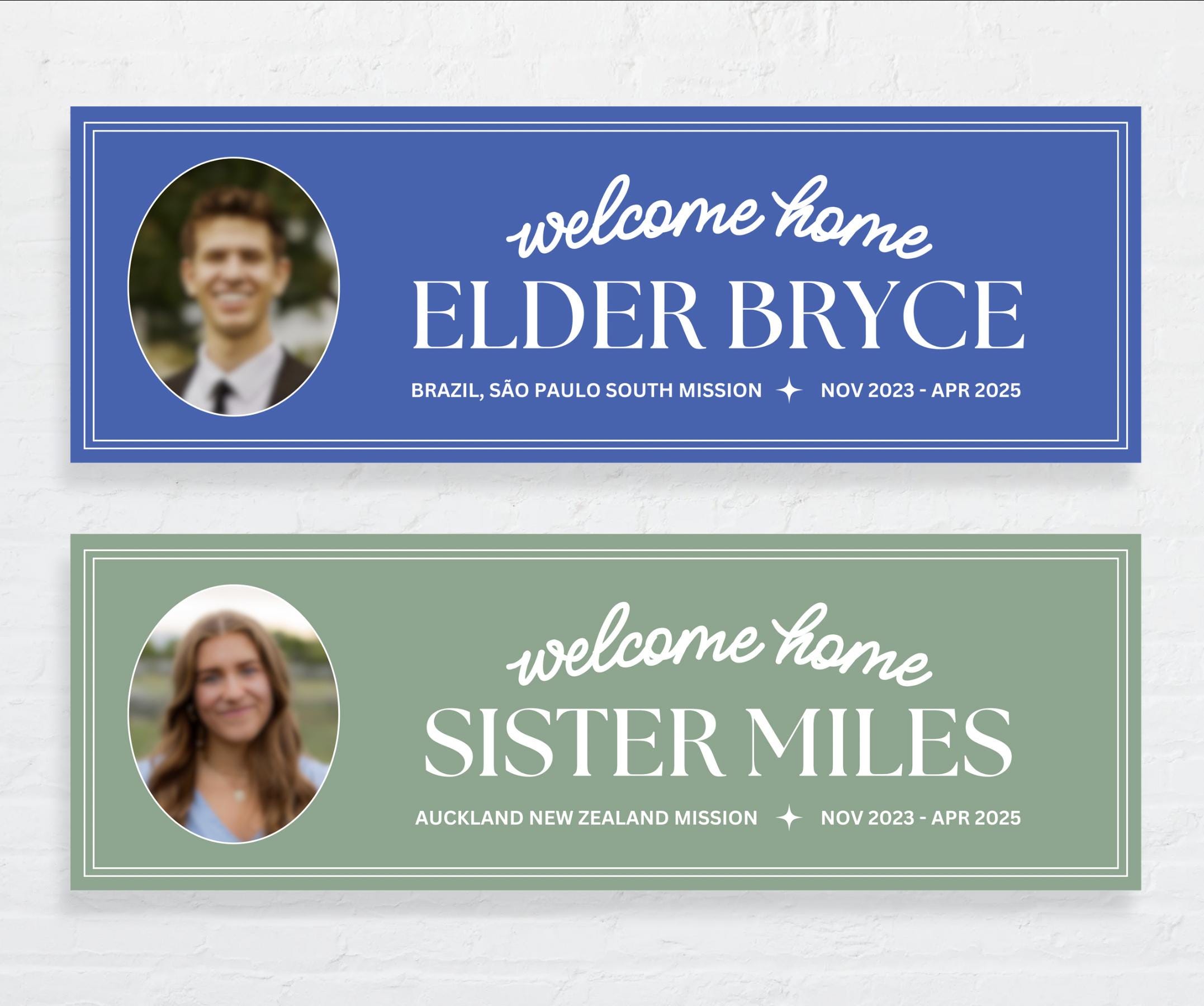 Custom LDS Missionary Homecoming Banner | 6x2 or 8x3 Digital Download ...