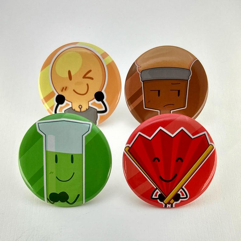 Bright Lights Badge Set - Inanimate Insanity - Object Show - Etsy