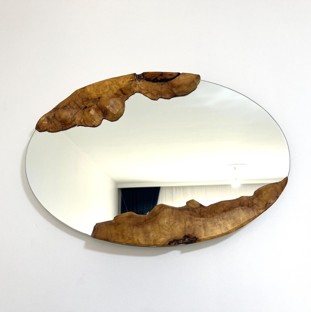 Handmade Wall Mirror, Olive Wood Mirror, Custom Design Mirror, Bedroom ...