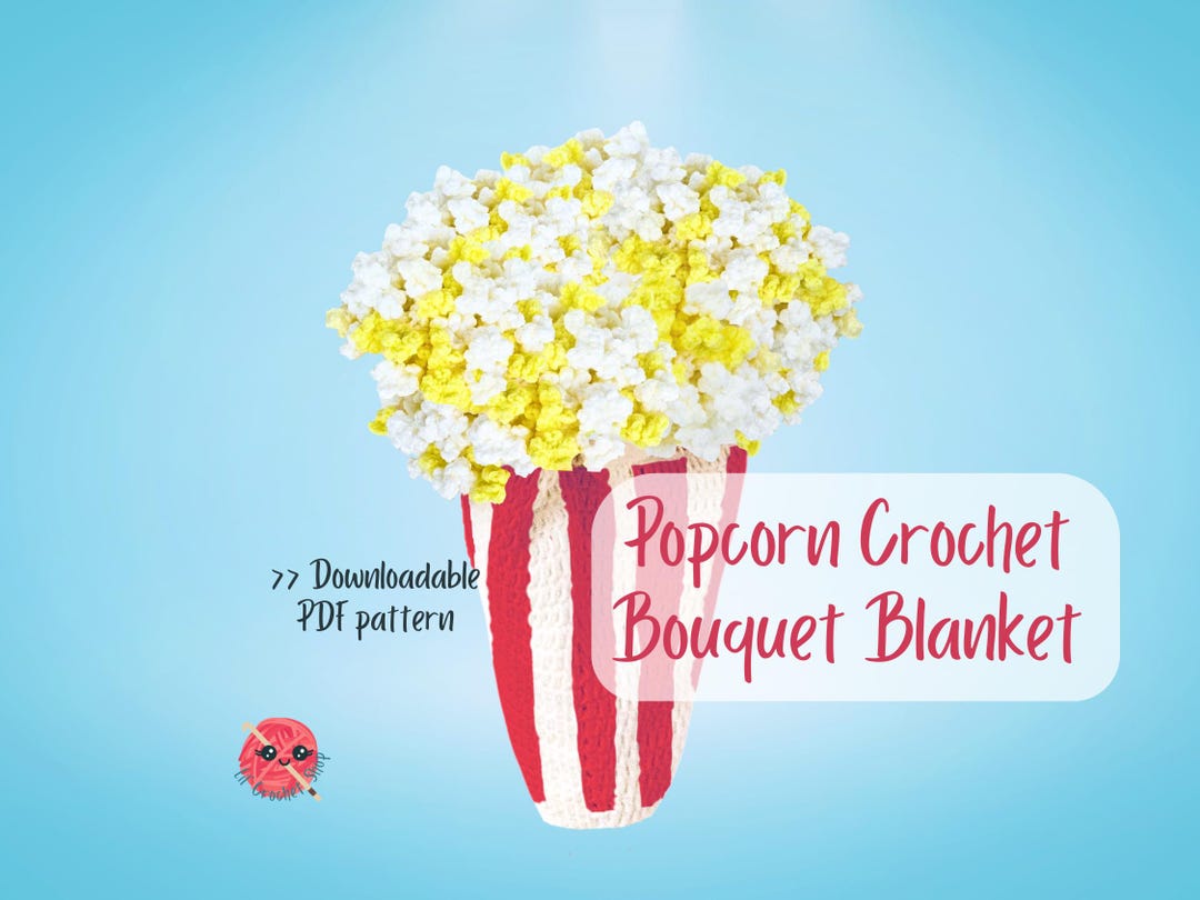 Popcorn Bouquet Crochet Blanket Pattern Cute Easy Crochet Blanket ...