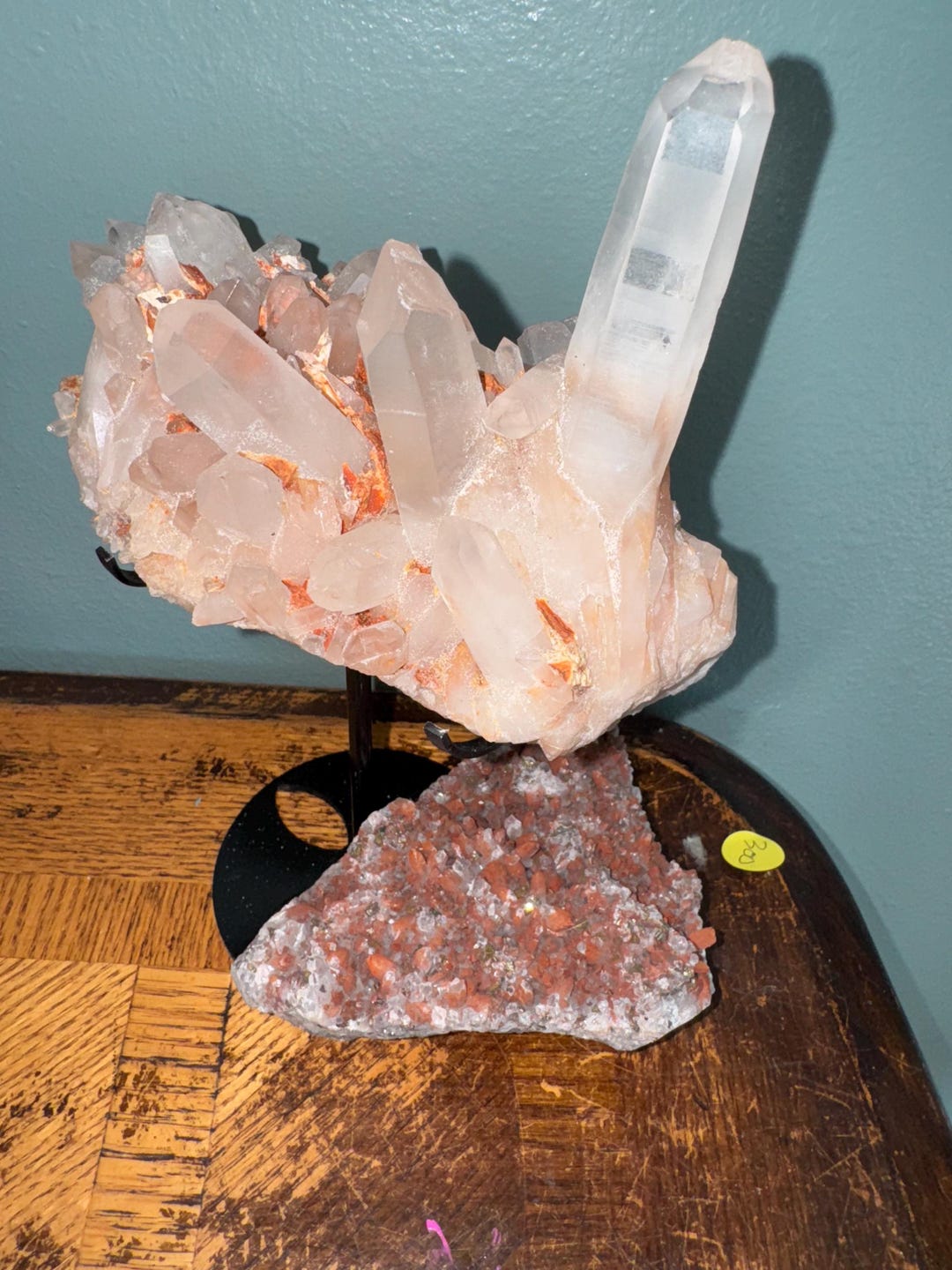 Red Quartz Specimen / Clear & Fire Quartz Cluster Bundle - Etsy