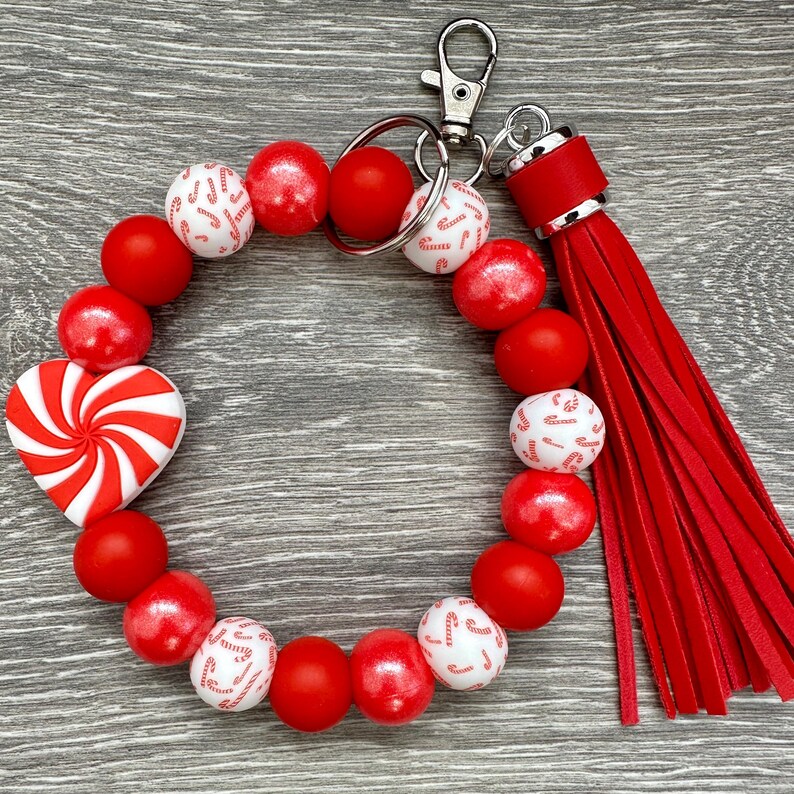 Holiday Sweets- Wristlet Keychain - Etsy