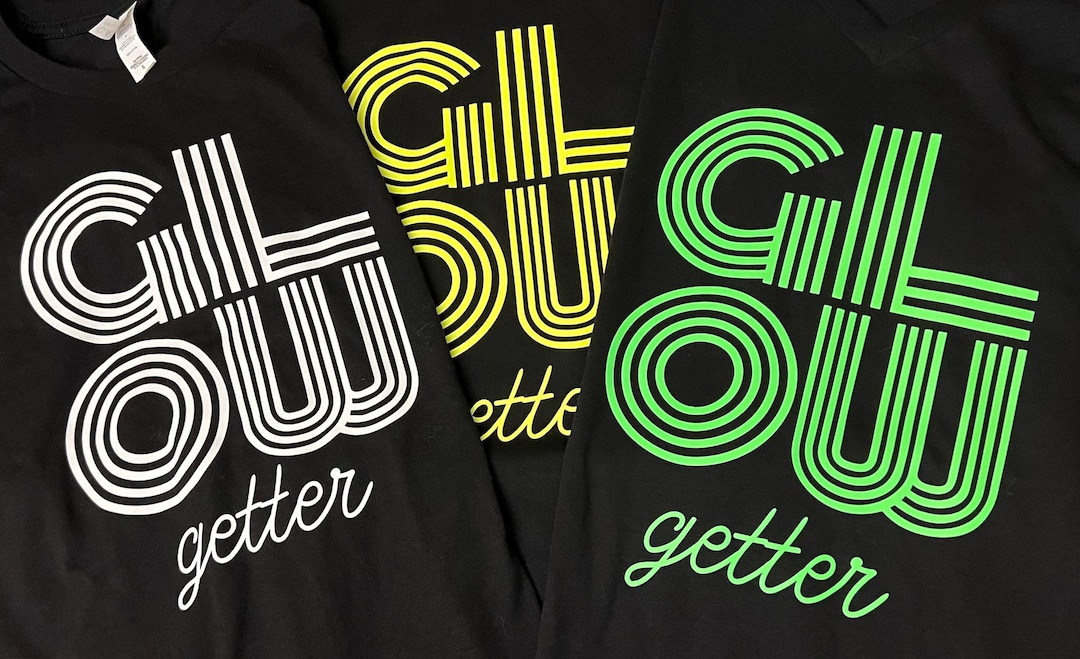 Custom “GLOW Getter” Glow-in-the-dark Long-sleeved Shirt for Uranium ...