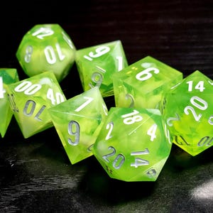 Gelatinous Cube Resin Dice - Etsy