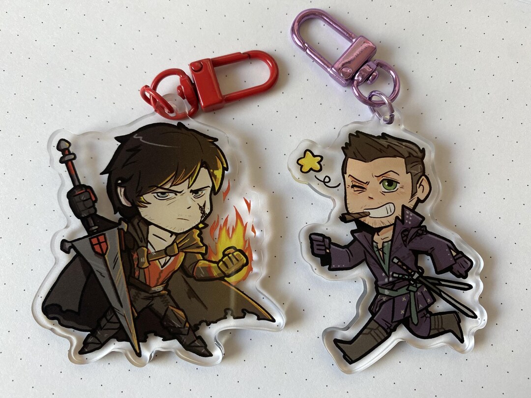 PRE-ORDER FFXVI Clive and Cid Acrylic Keychain - Etsy