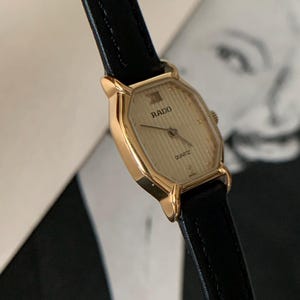 Vintage RADO Swiss Roman Watch Base Metal Gold Tone, Swiss Made ,quartz ...