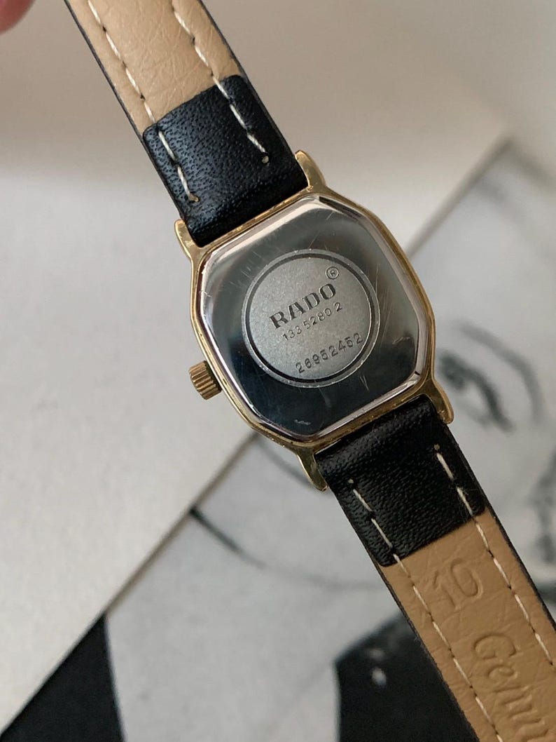 Vintage RADO Swiss Roman Watch Base Metal Gold Tone, Swiss Made ,quartz ...