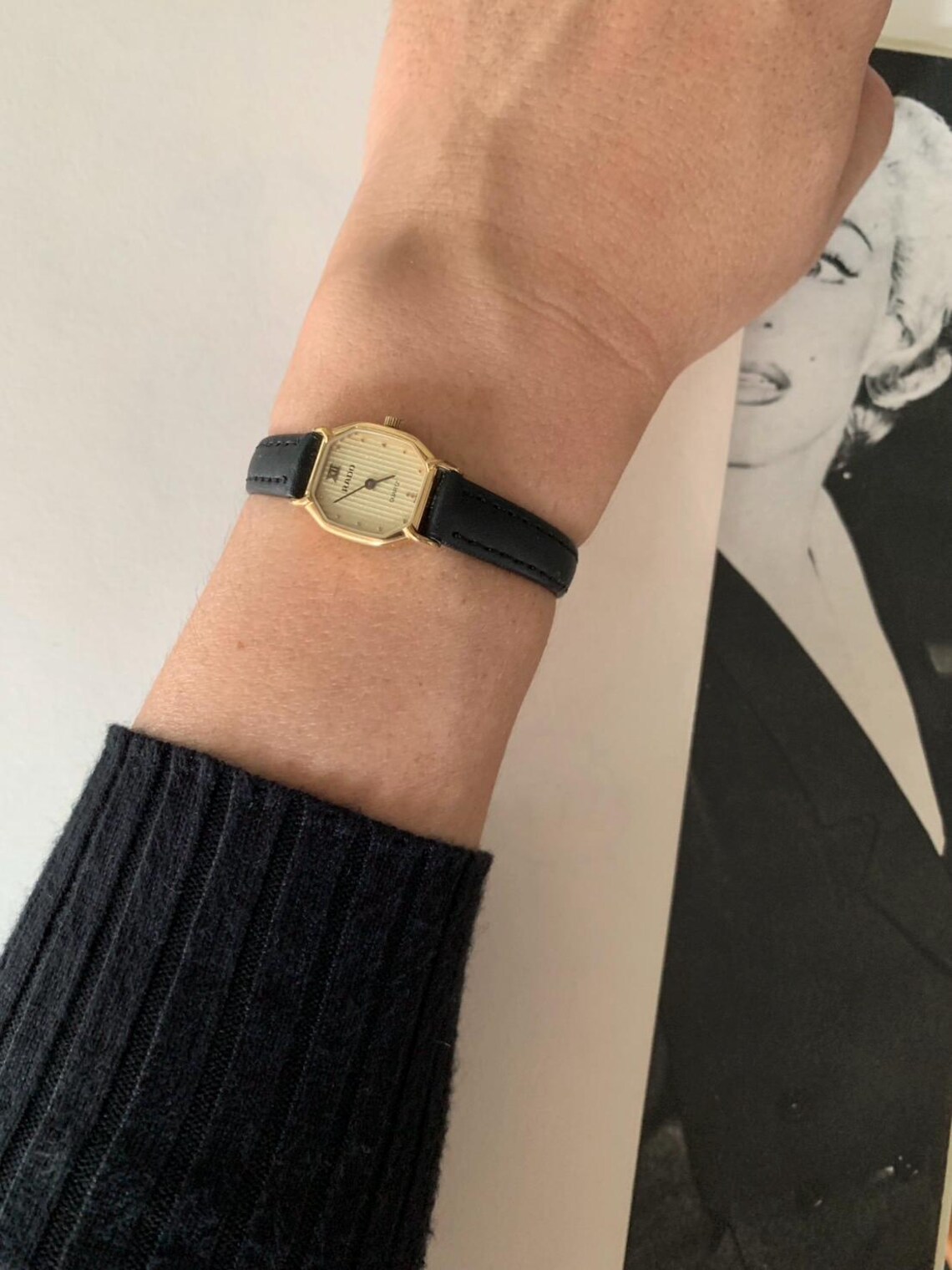 Vintage RADO Swiss Roman Watch Base Metal Gold Tone, Swiss Made ,quartz ...