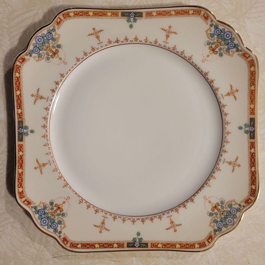 RARE Vintage Heinrich & Co, Selb Bavaria Set of 2 Bella Square Luncheon ...