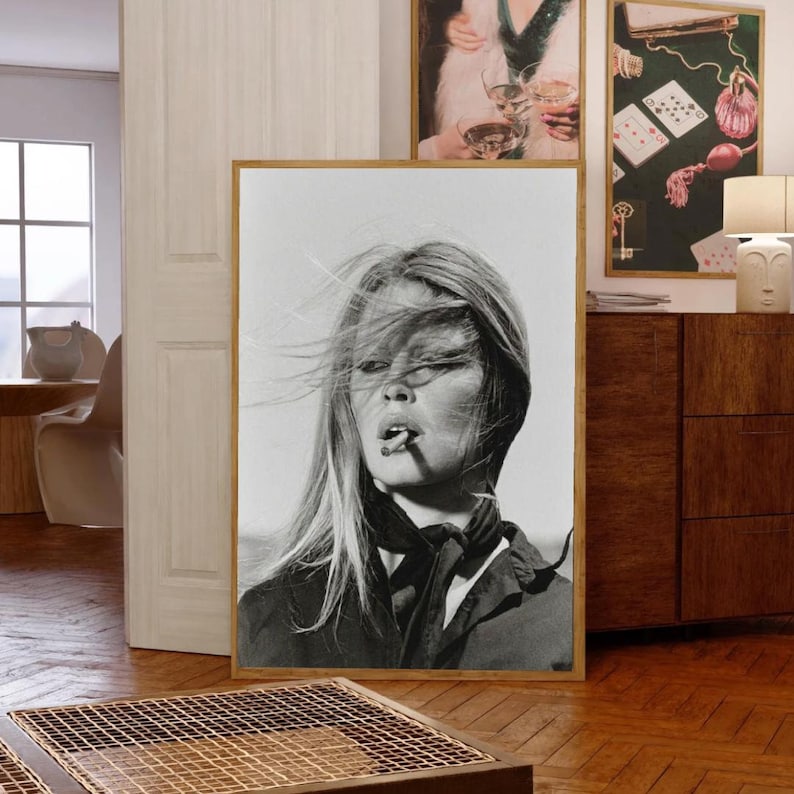 Kate Moss, Photography Prints, Retro Poster, Fashion Poster, Black and ...