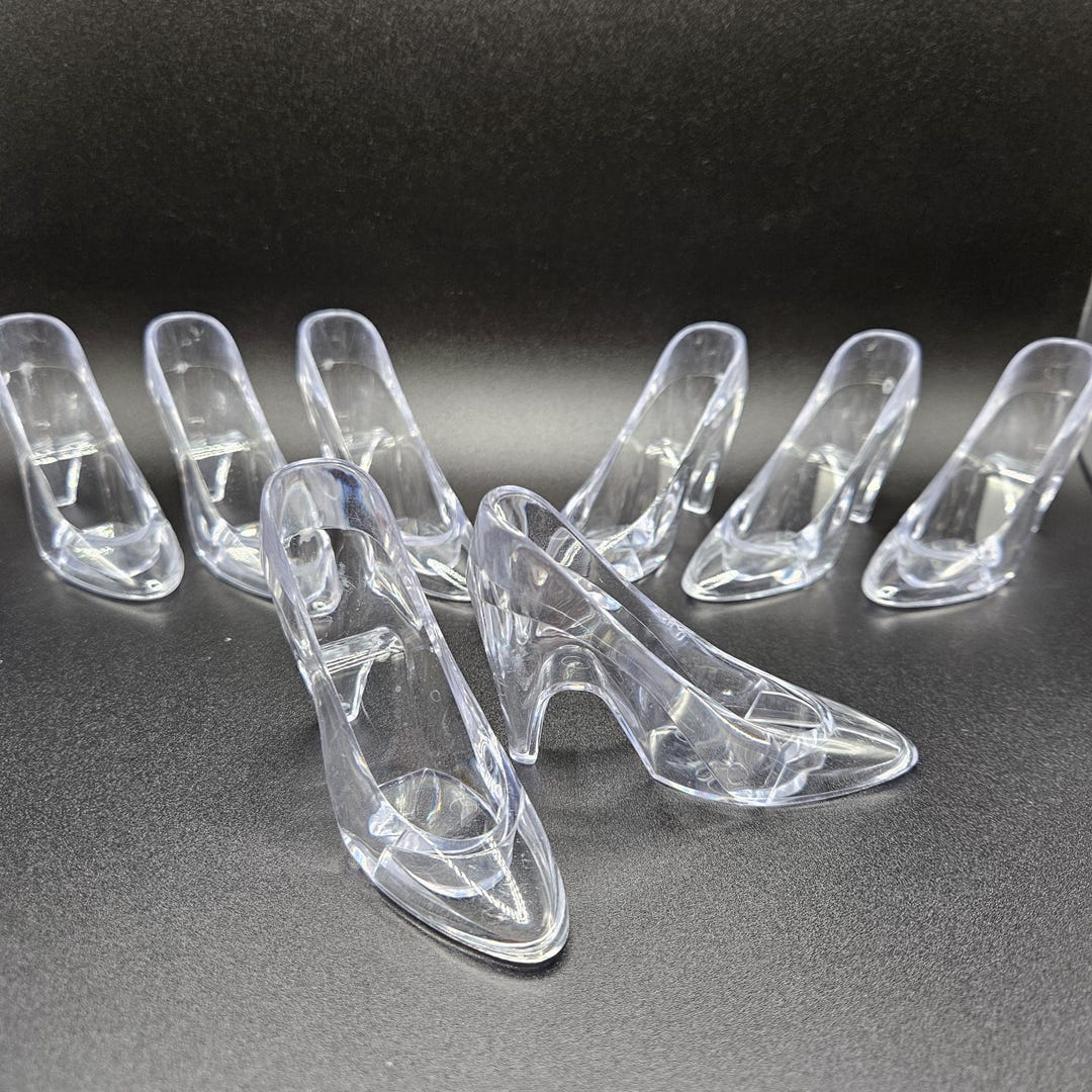 Plastic Cinderella Princess High Heeled Slipper Party Favor Fillable ...