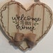 Welcome Home Farmhouse Heart Sign, Boho Heart Sign, Country Wall Hanger ...
