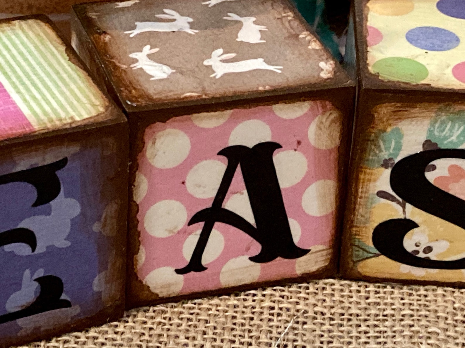 MADE TO Order-easter Wood Blocks, Easter Tier Tray Decor, Spring Decor ...
