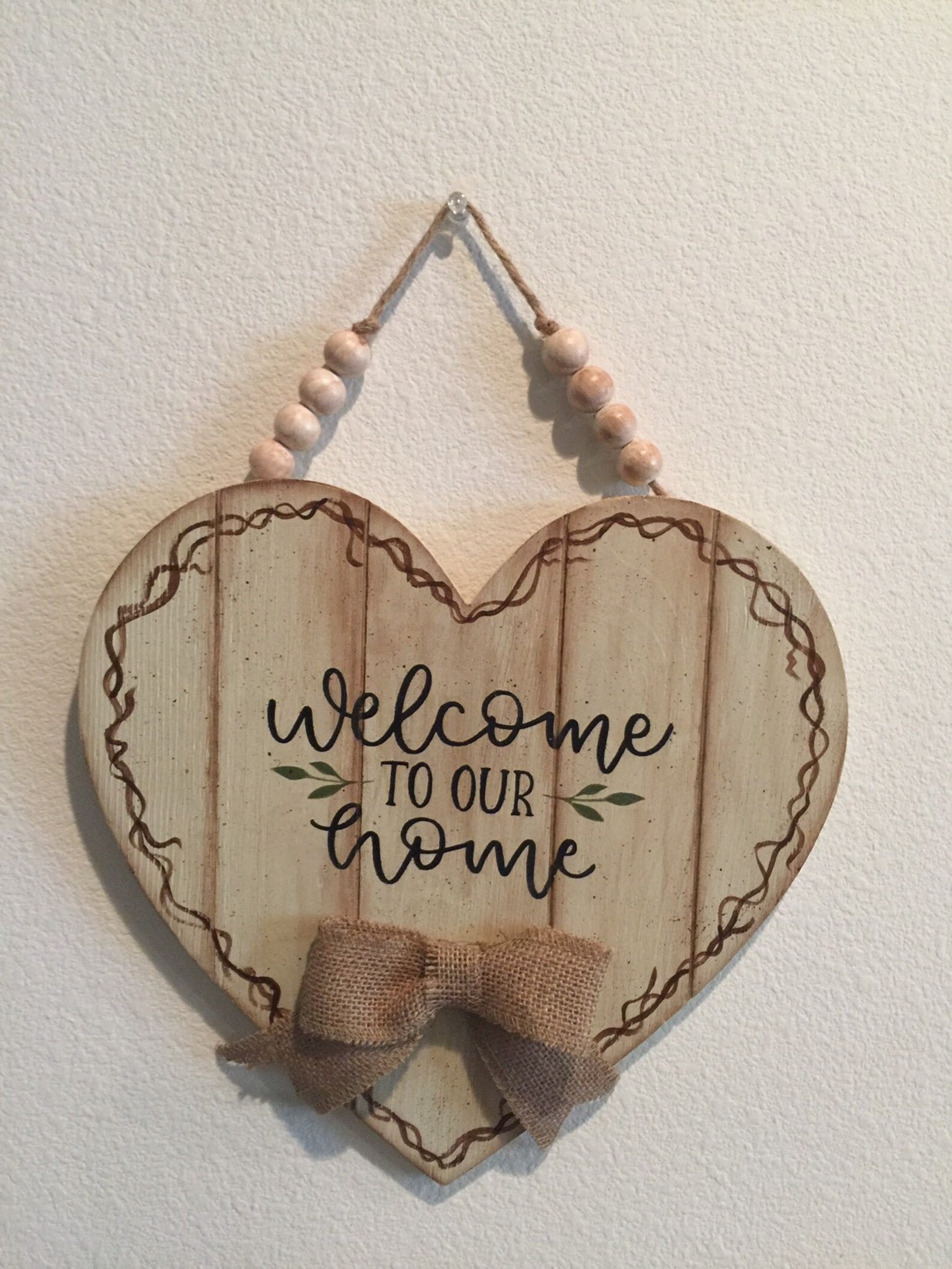 Welcome Home Farmhouse Heart Sign Boho Heart Sign Country - Etsy