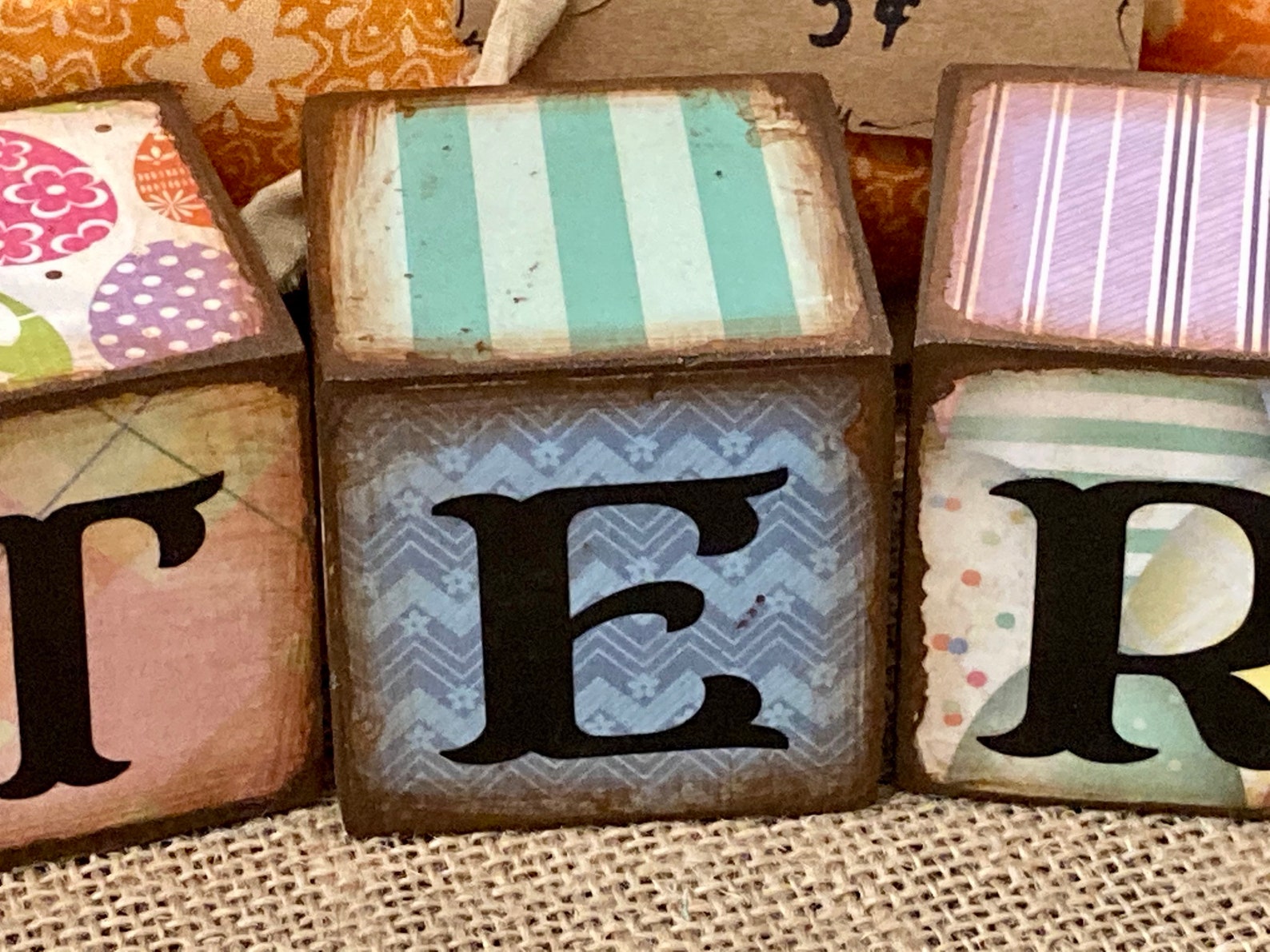 MADE TO Order-easter Wood Blocks Easter Tier Tray Decor | Etsy