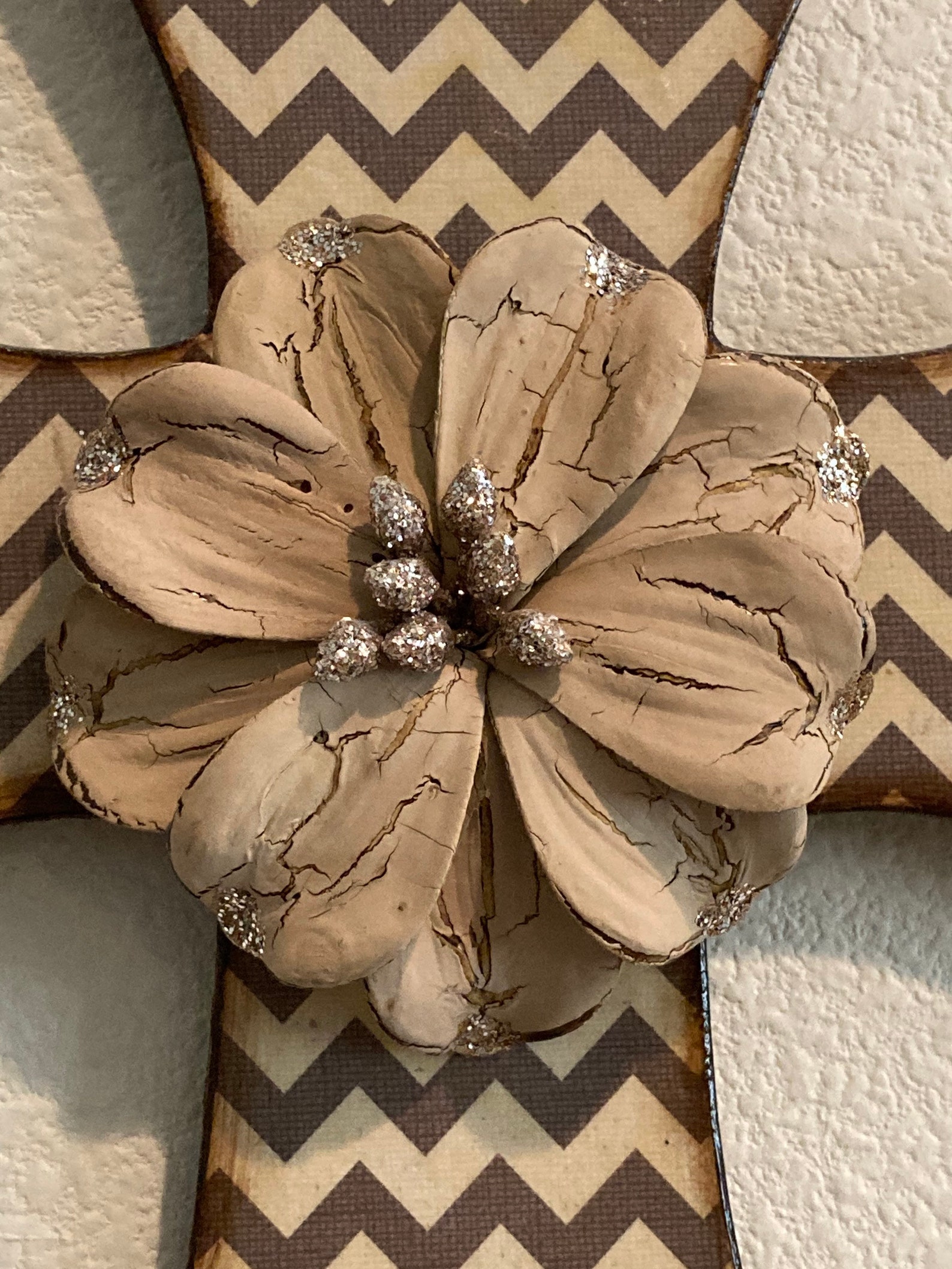 Handmade Cross Chevron Cross Decoupaged Cross Farmhouse - Etsy