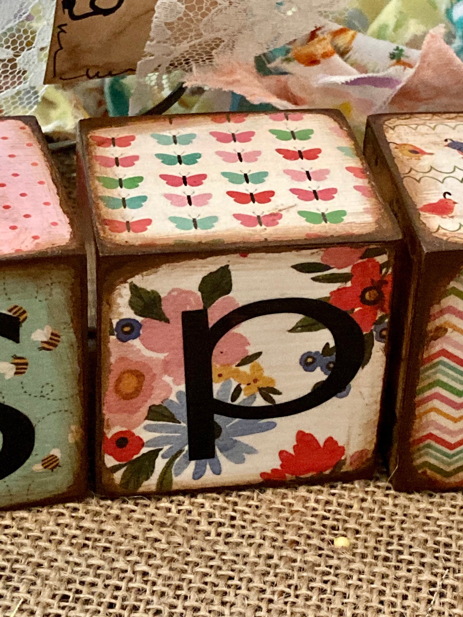 Spring Wood Blocks Spring Tier Tray Decor Farmhouse Decor - Etsy