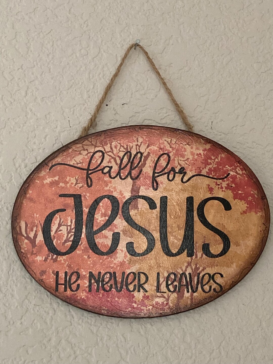 Fall Plaque, Fall for Jesus, Fall Inspirational Decor, Fall Wall Decor ...