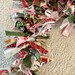 Christmas Rag Garland, Farmhouse Rag Garland, Rag Garland Wall Hanger ...