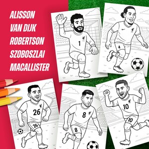 Liverpool FC Colouring Pages: Kids Football Activity (printable PDF) - Etsy