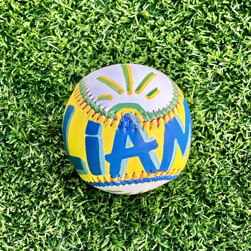 Painted Baseball - Etsy