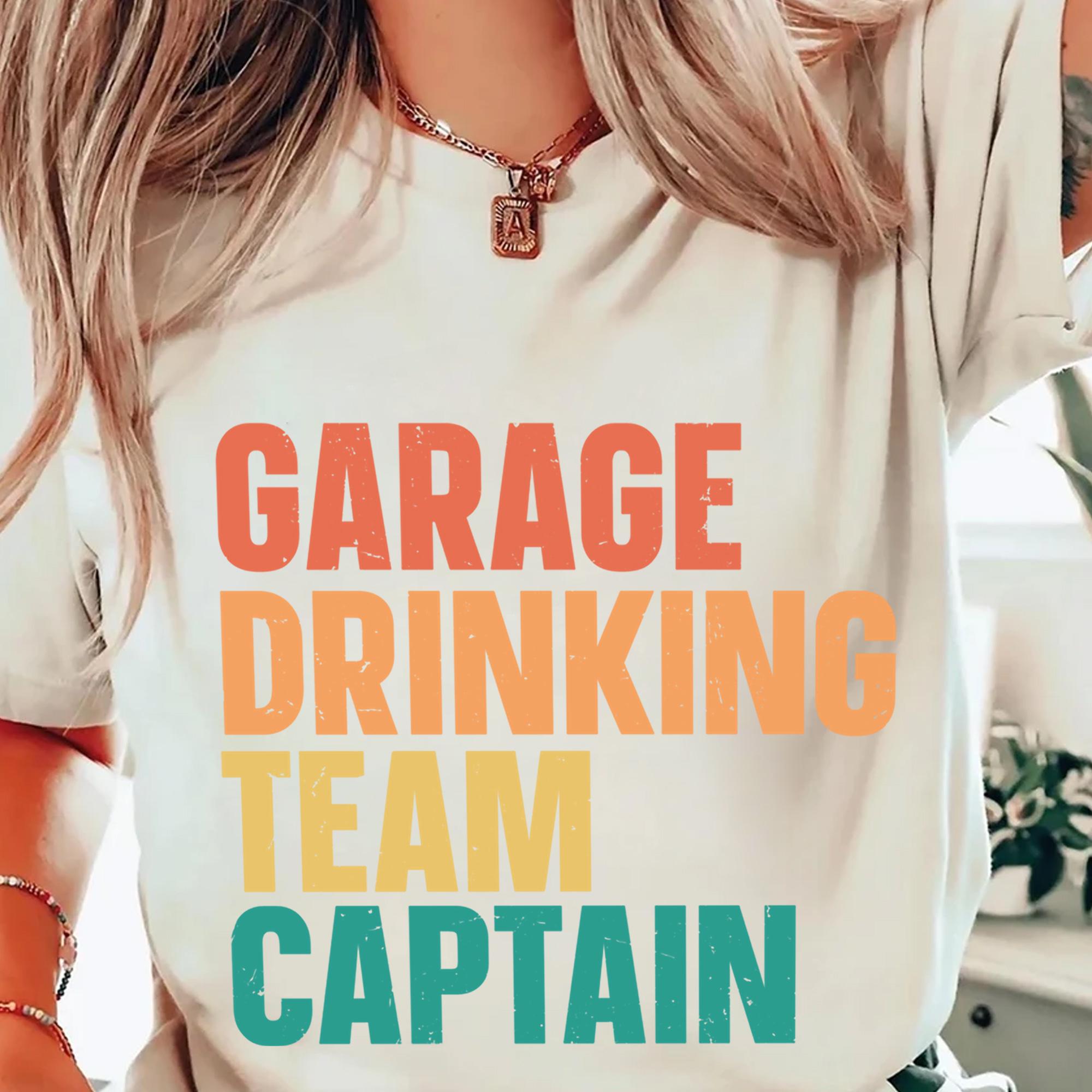 Garage Drinking Team Captain PNG | Retro Humor Digital Design | Funny ...