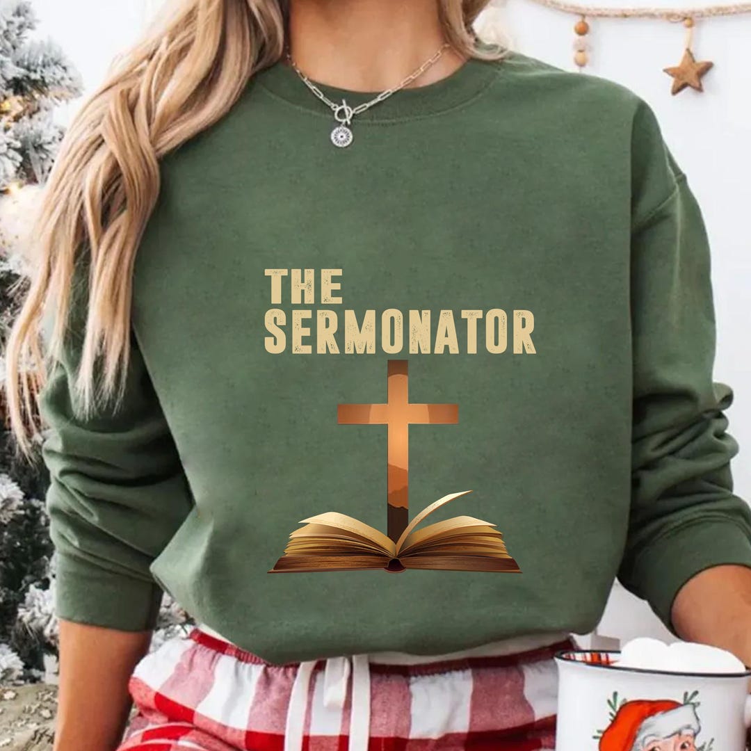 The Sermonator PNG | Christian Humor Design | Pastor Gift Sublimation ...