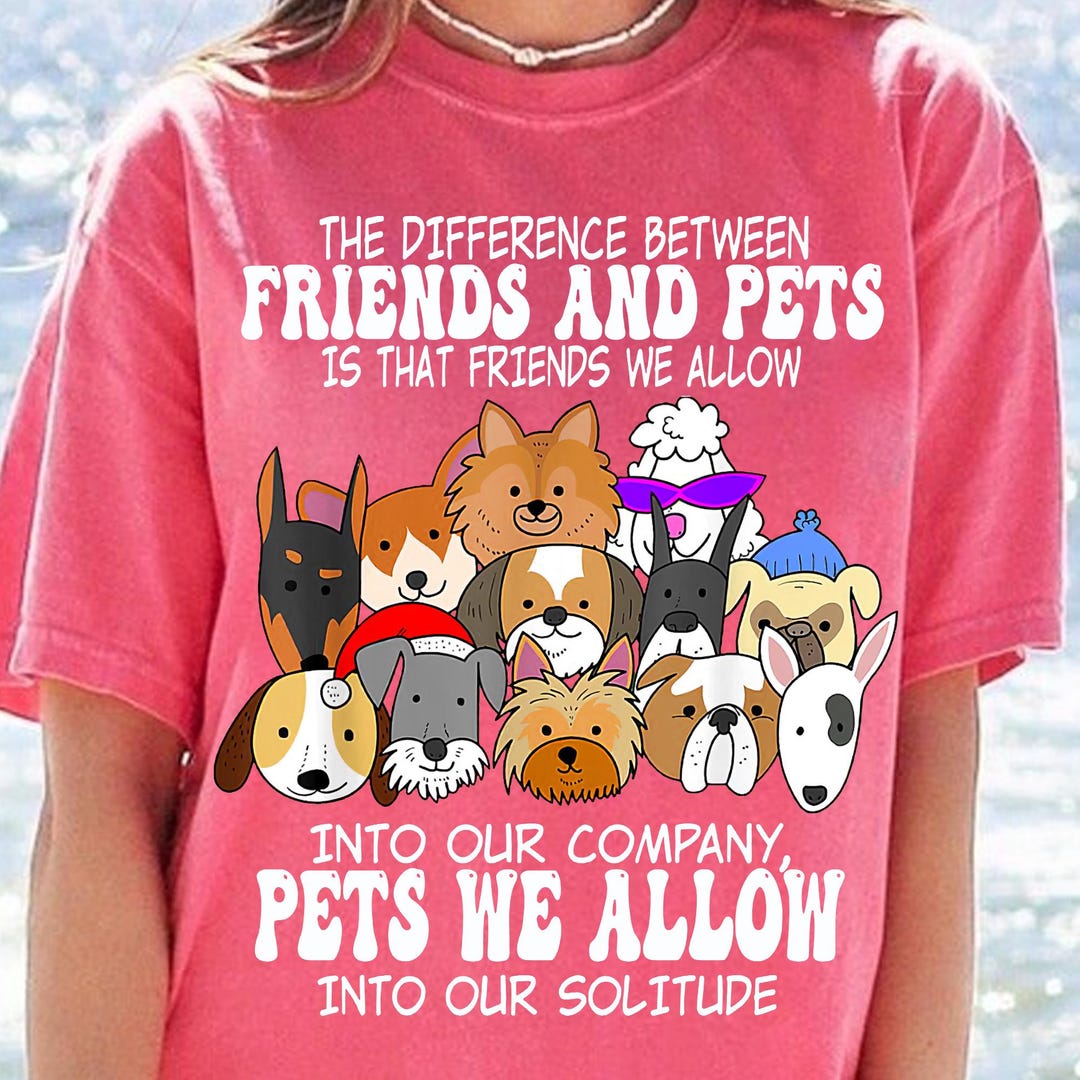 Funny Pets PNG Design - Friends Vs Pets Sublimation File - Animal Lover ...