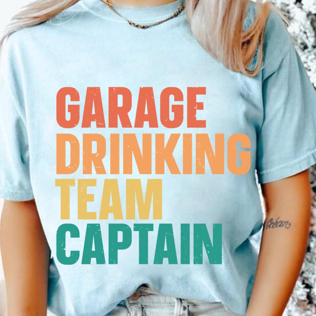Garage Drinking Team Captain PNG: Retro Humor Design (digital Download ...