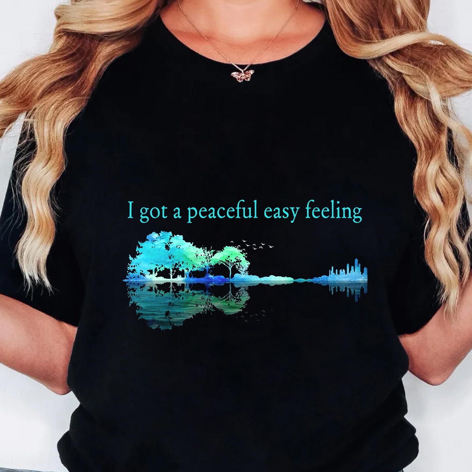 I Got a Peaceful Easy Feeling Nature and City Skyline Digital PNG ...