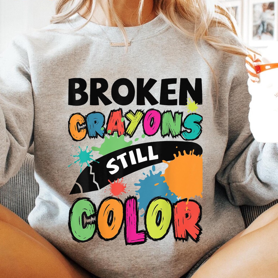 Broken Crayons Still Color Inspirational Color Splash PNG - Uplifting ...