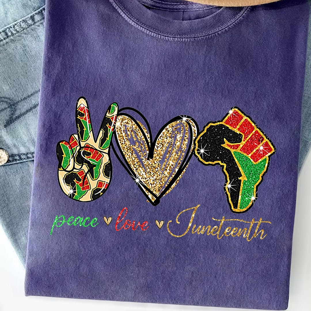 Peace-love-juneteenth-png – Glitter African Heritage Art – Digital ...