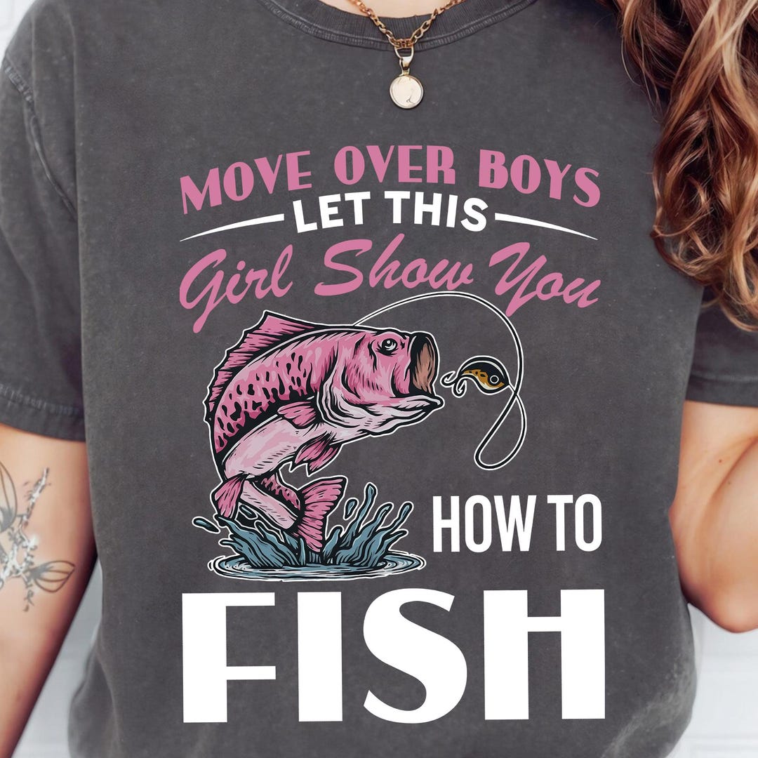 Funny Girl Angler PNG: Women's Fishing Clipart (digital Download) - Etsy