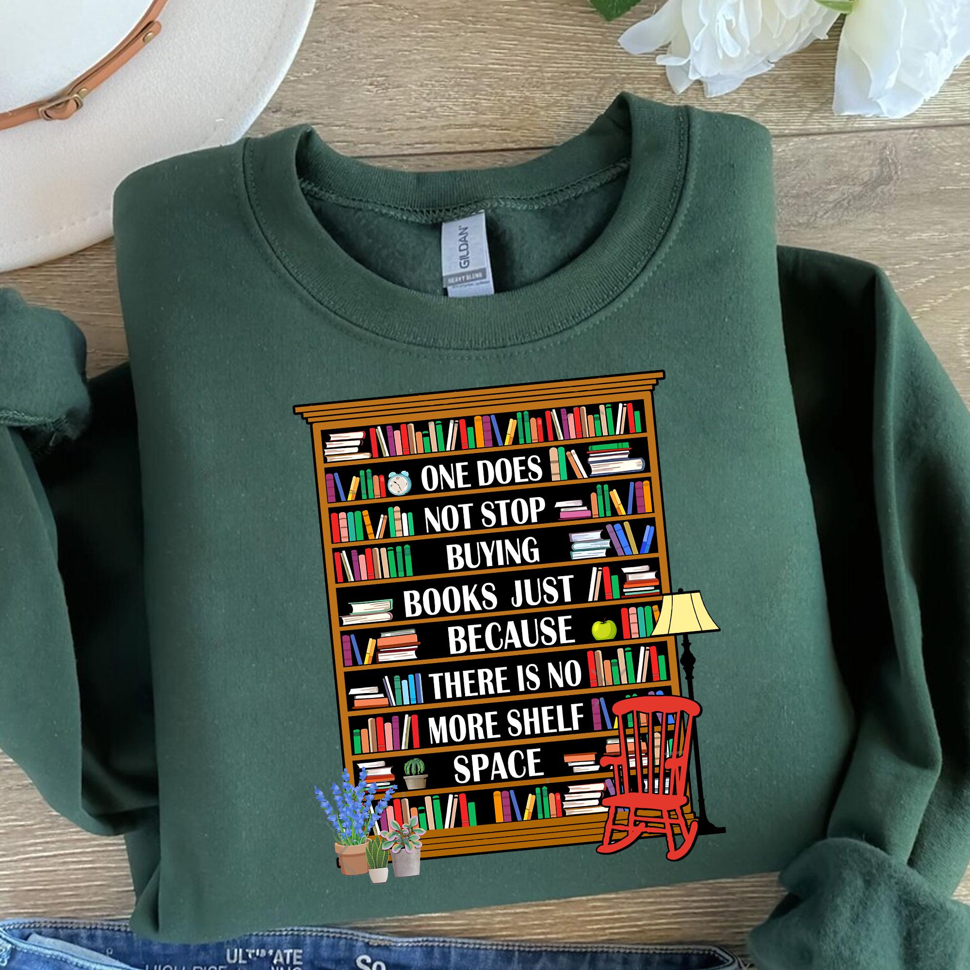 Funny Book Lover PNG | No Shelf Space Book Quote | Digital Download for ...