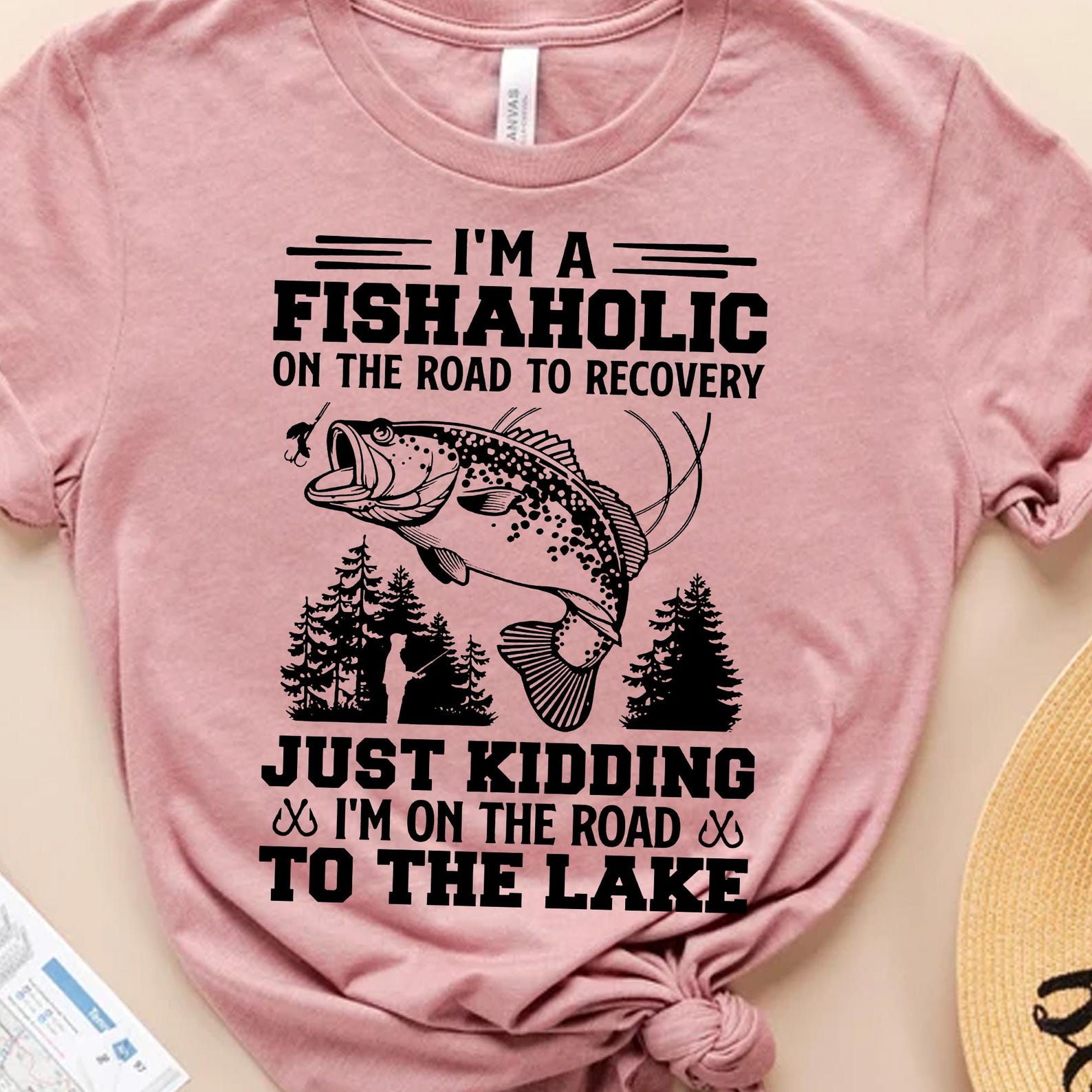 I'm a Fishaholic PNG - Funny Fishing Quote Design - Road to the Lake ...