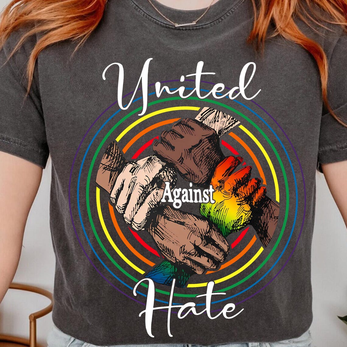 United Against Hate PNG - Equality and Unity Digital Download - Anti ...