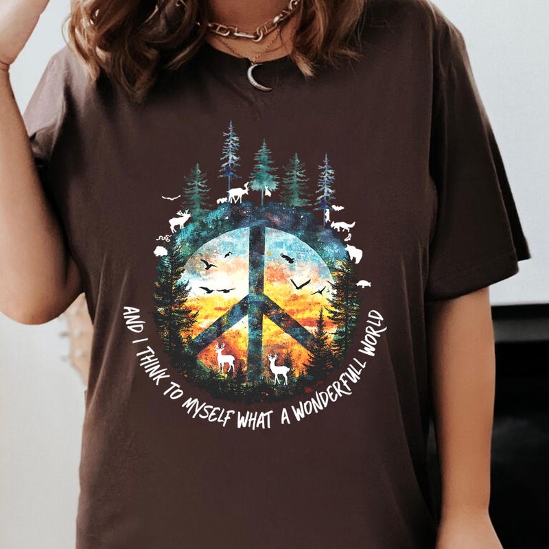 Girls Peace Symbol Shirt - Etsy